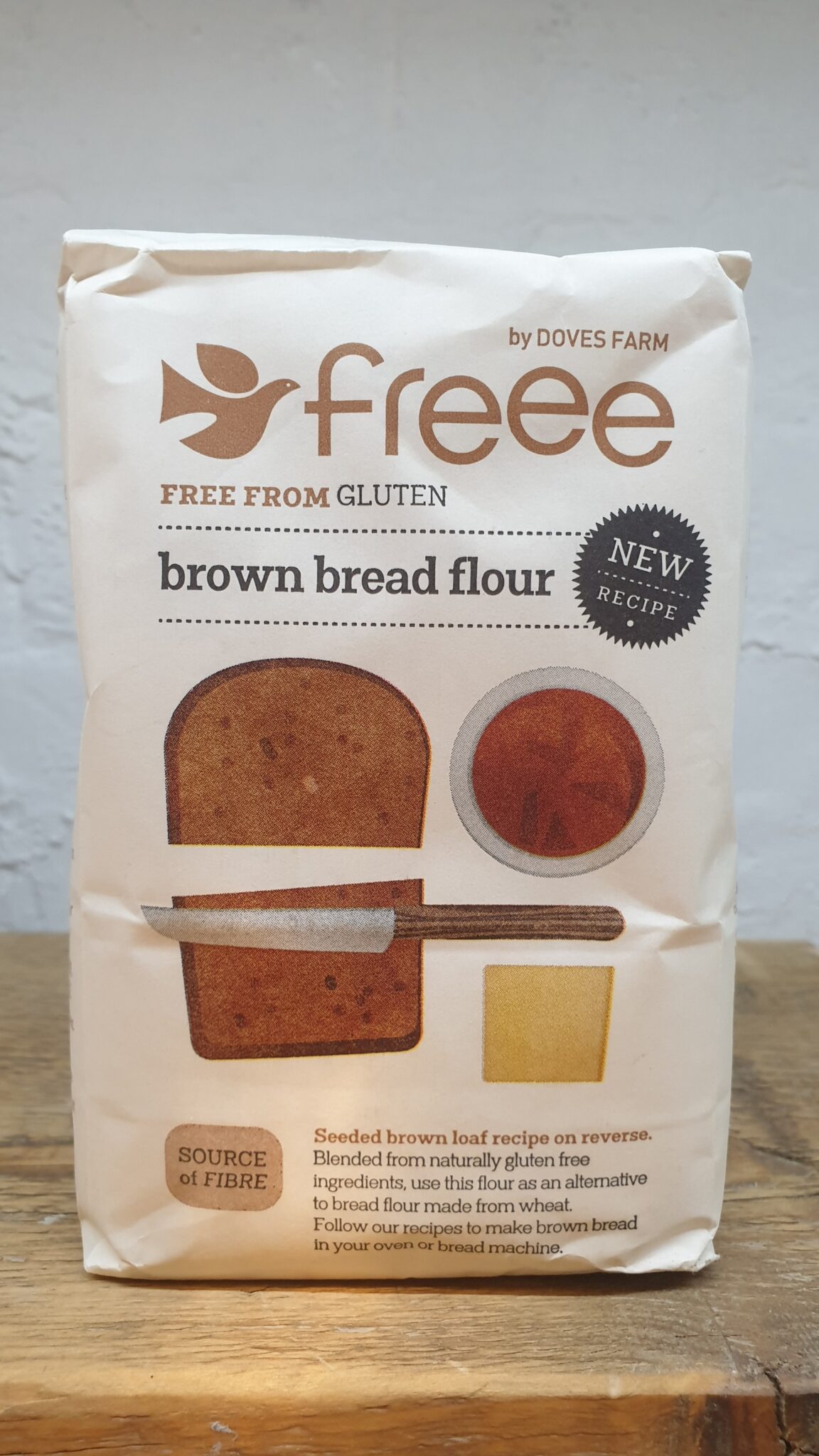 Doves Farm Brown bread flour Gluten free 1Kg - Cups & Jars